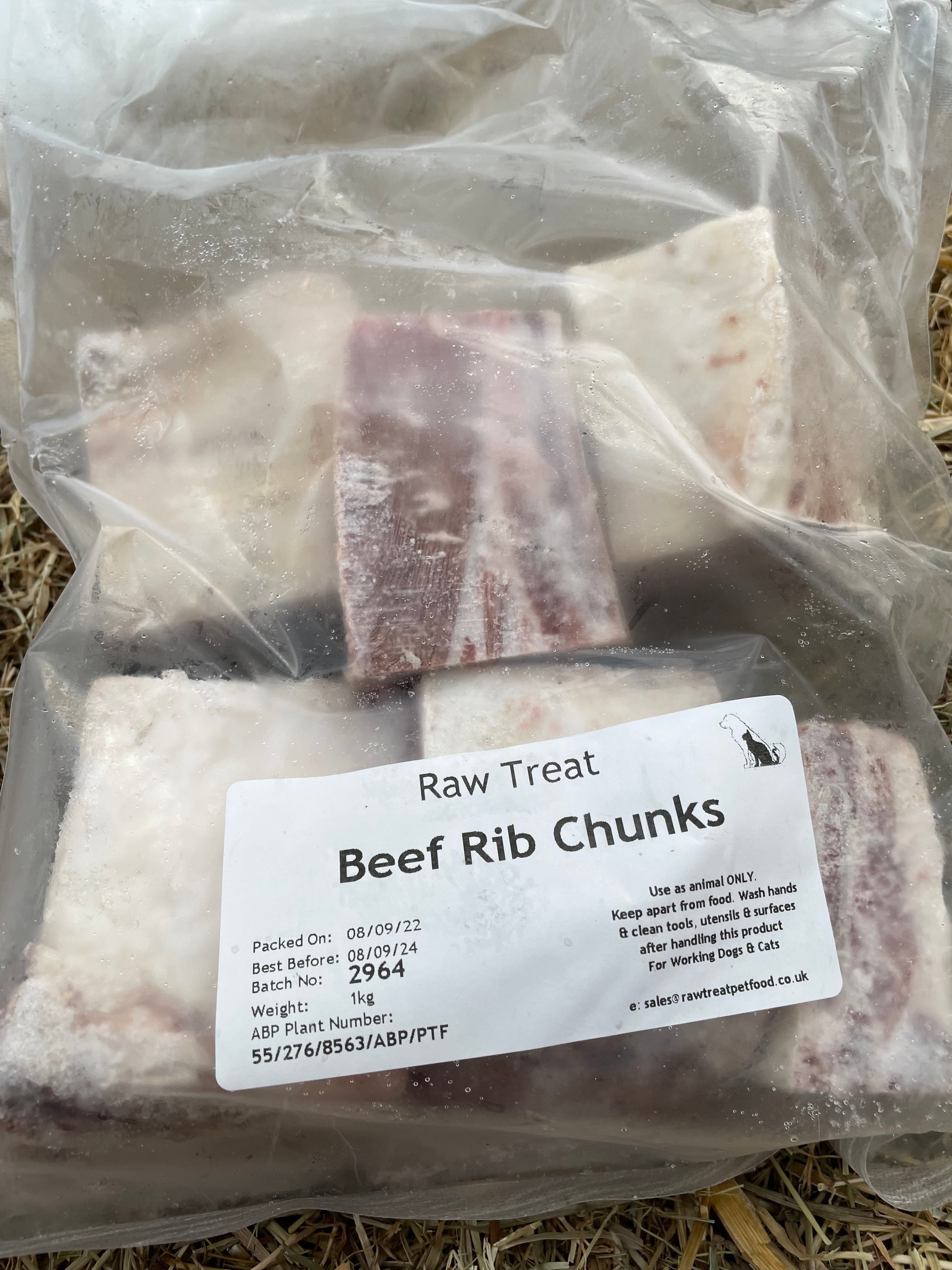 Beef Rib Chunks. Approx 1kg – TheRawFoodWarehouse
